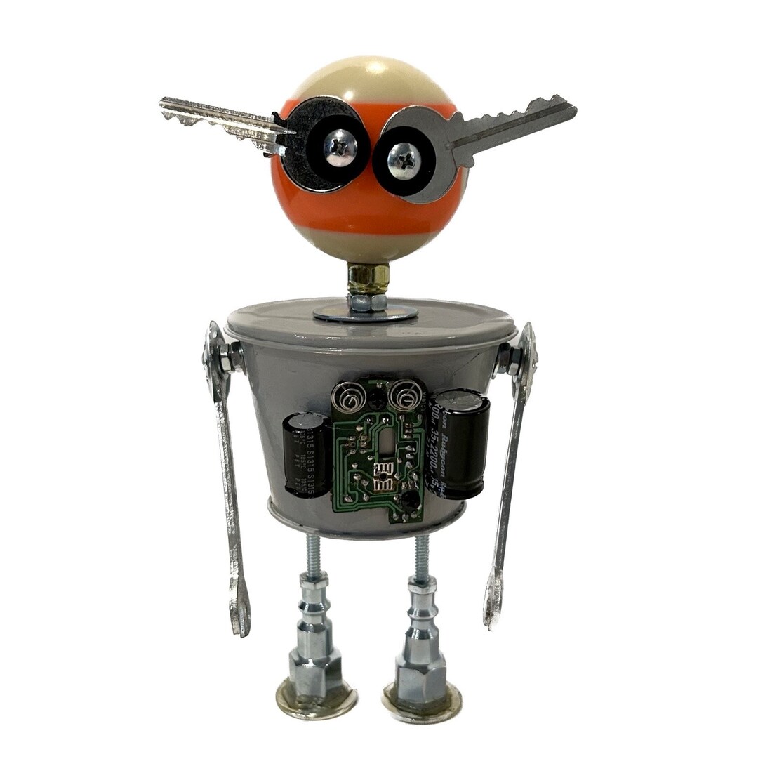 LUCKY 13 (found Objects Robot Sculpture) Sculpture - Etsy