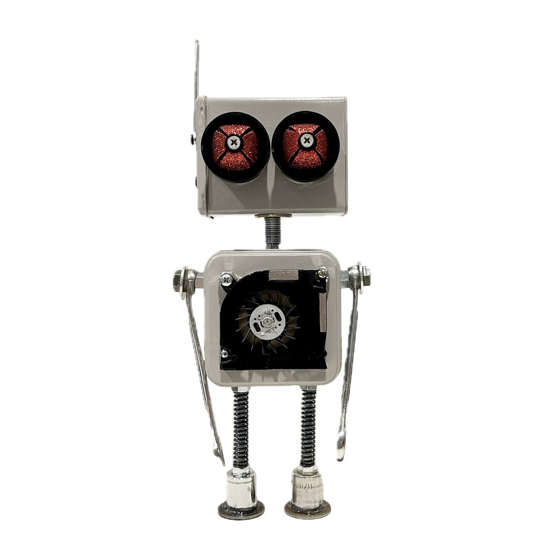 SPARKLE found Objects Robot Sculpture - Etsy