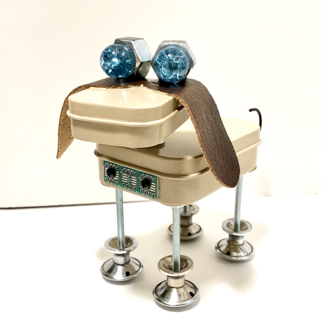 Rufus (found Objects Robot Dog Sculpture / Assemblage Robot Figurine ...