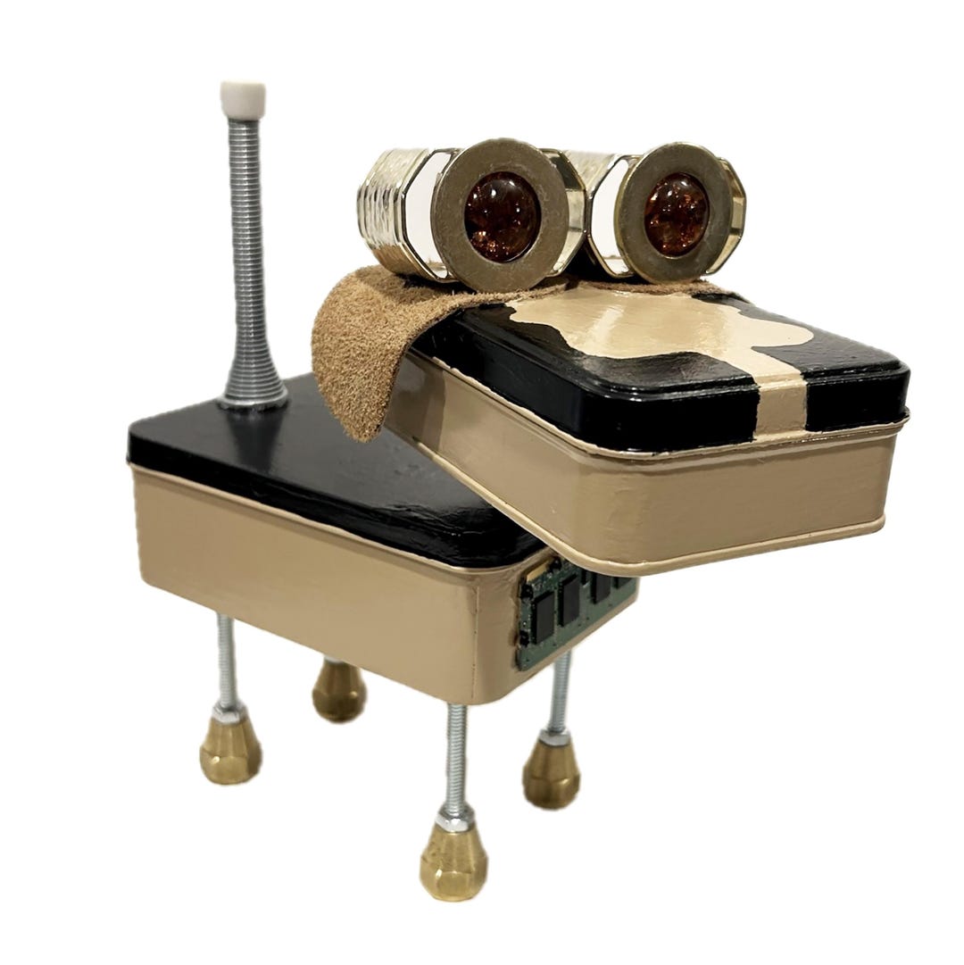 FIDO found Objects Robot Dog Sculpture - Etsy