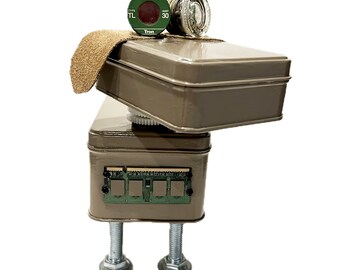 Found Objects Robot Dog Sculpture / Assemblage Robot Dog Figurine - Etsy