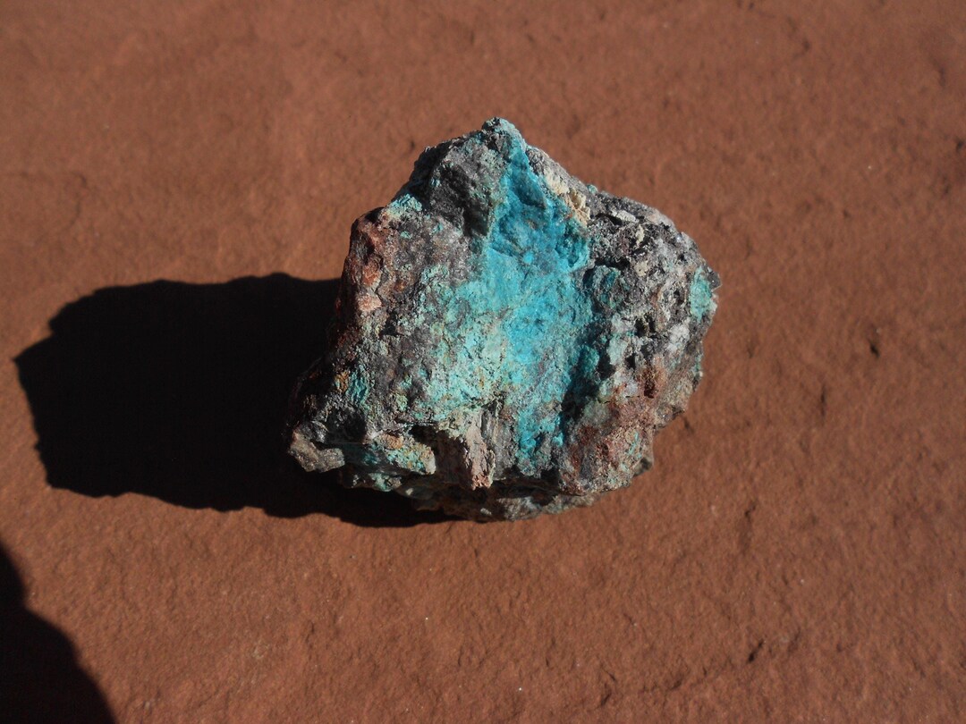 CHRYSOCOLLA in Copper Ore*from PLANET MINE, La Paz County, Arizona*200. ...