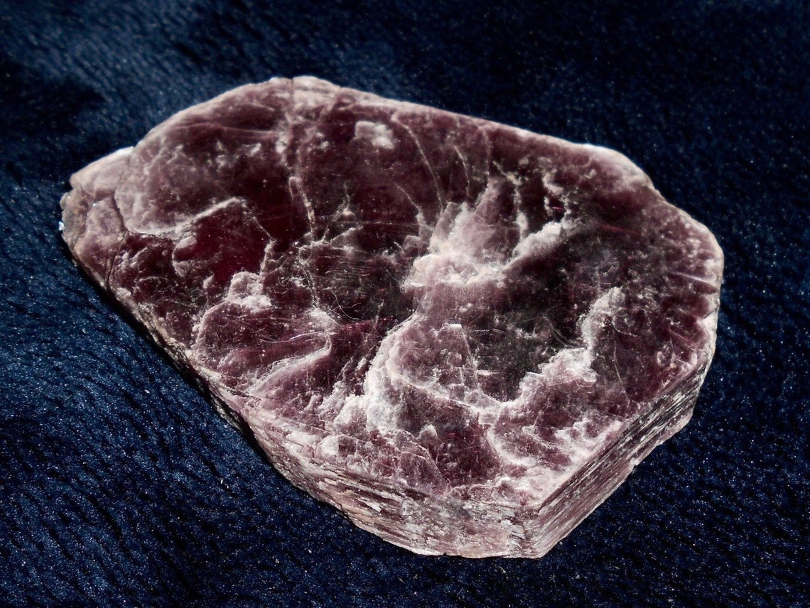 Hexagonal CRYSTAL of Lithium Rich Lilac LEPIDOLITE Micacalms | Etsy
