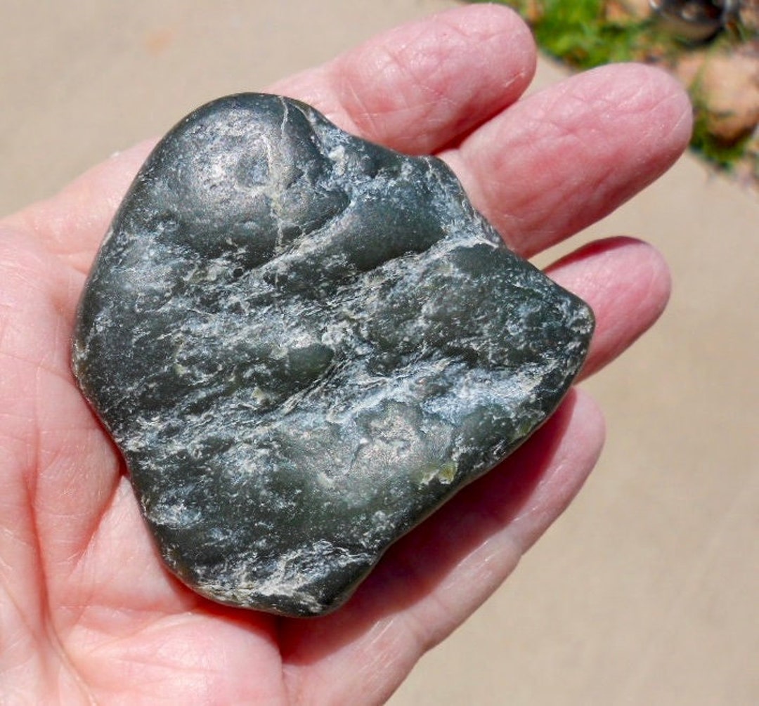 Big Sur CALIFORNIA NEPHRITE Jadedark Green to Black503 Carats100.7 ...