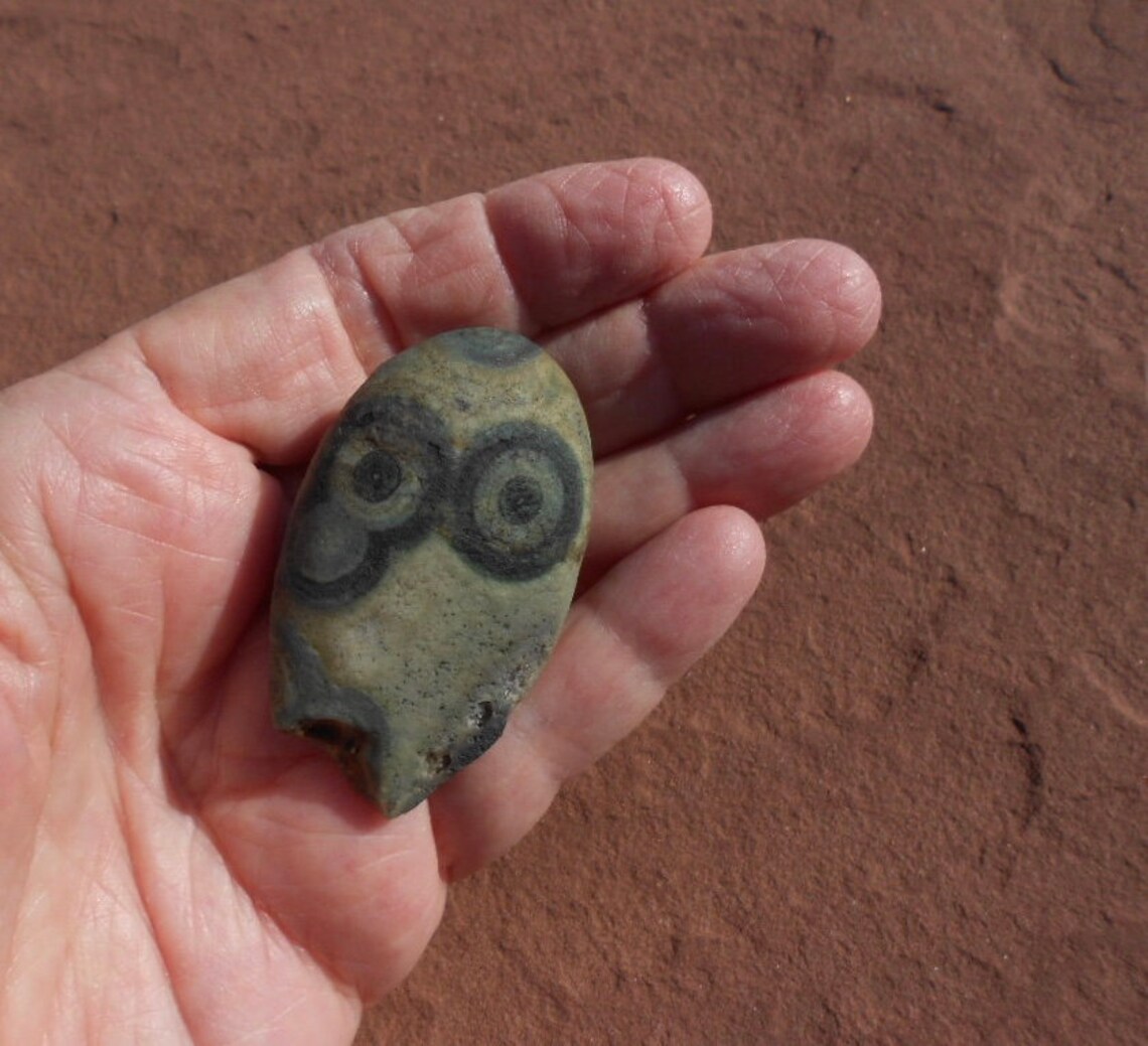 Rare Olive Green Gobi Desert Eye Agate - Mongolia - Etsy