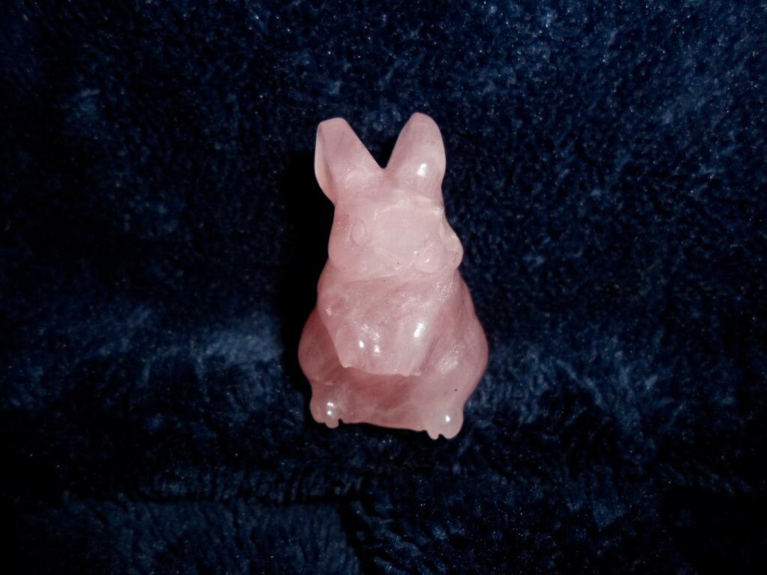 ROSE QUARTZ RABBIT Carvingyear of the Rabbit158 Carats38 Mm - Etsy