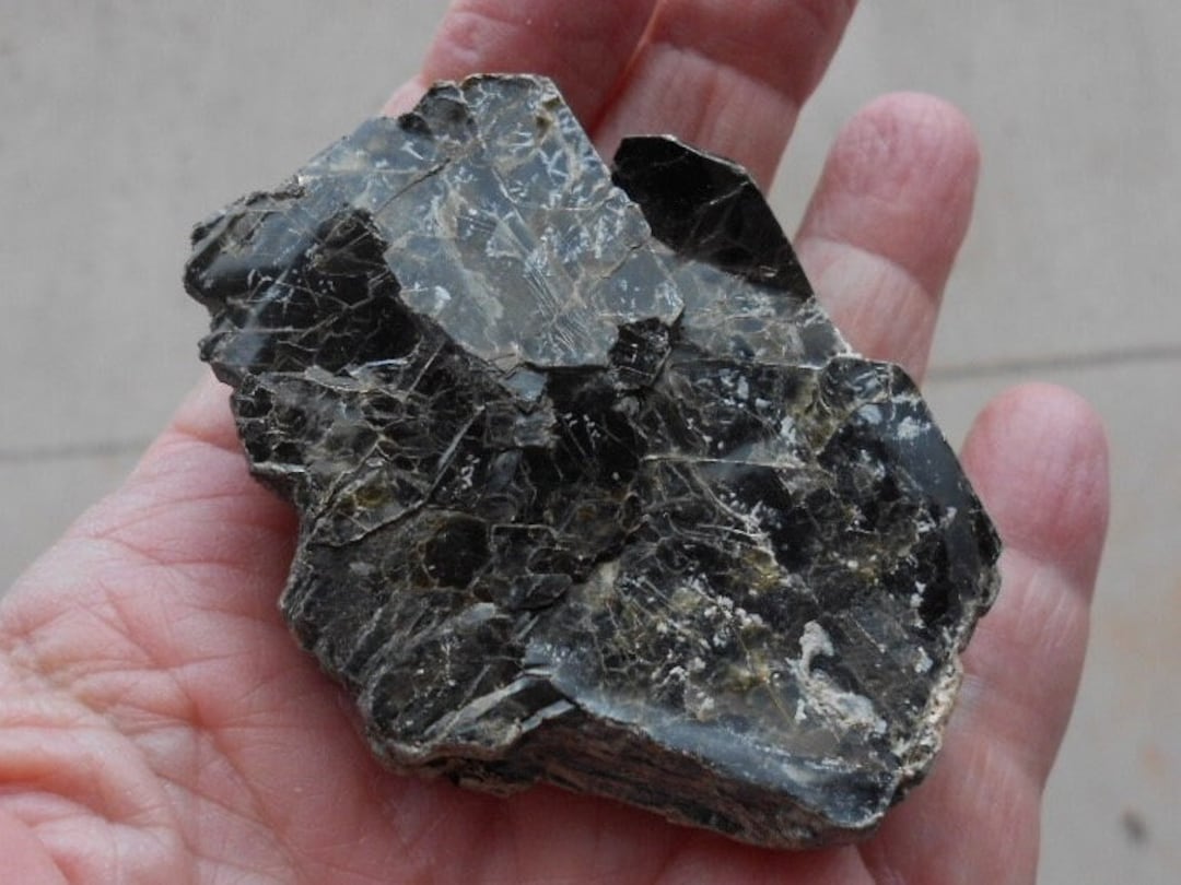 Hexagonal Black BIOTITE MICA Crystalmadagascar69.2 Grams2.4 Ounces2 1/2 ...