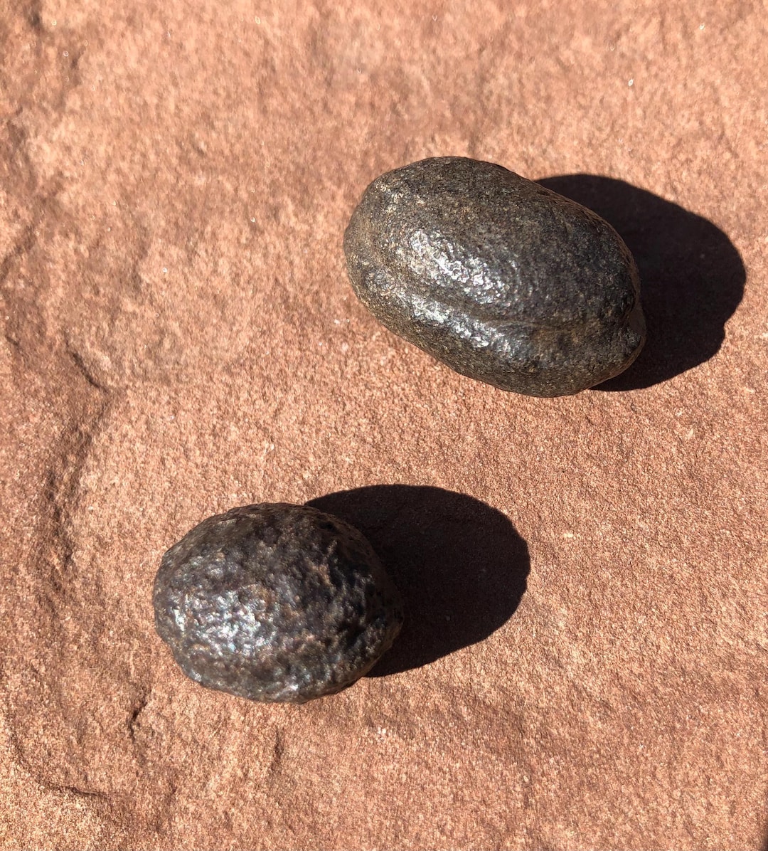 Set of TWO Tiny MOQUI Marbles*shaman Stones From Utah*aka Mochi Balls ...