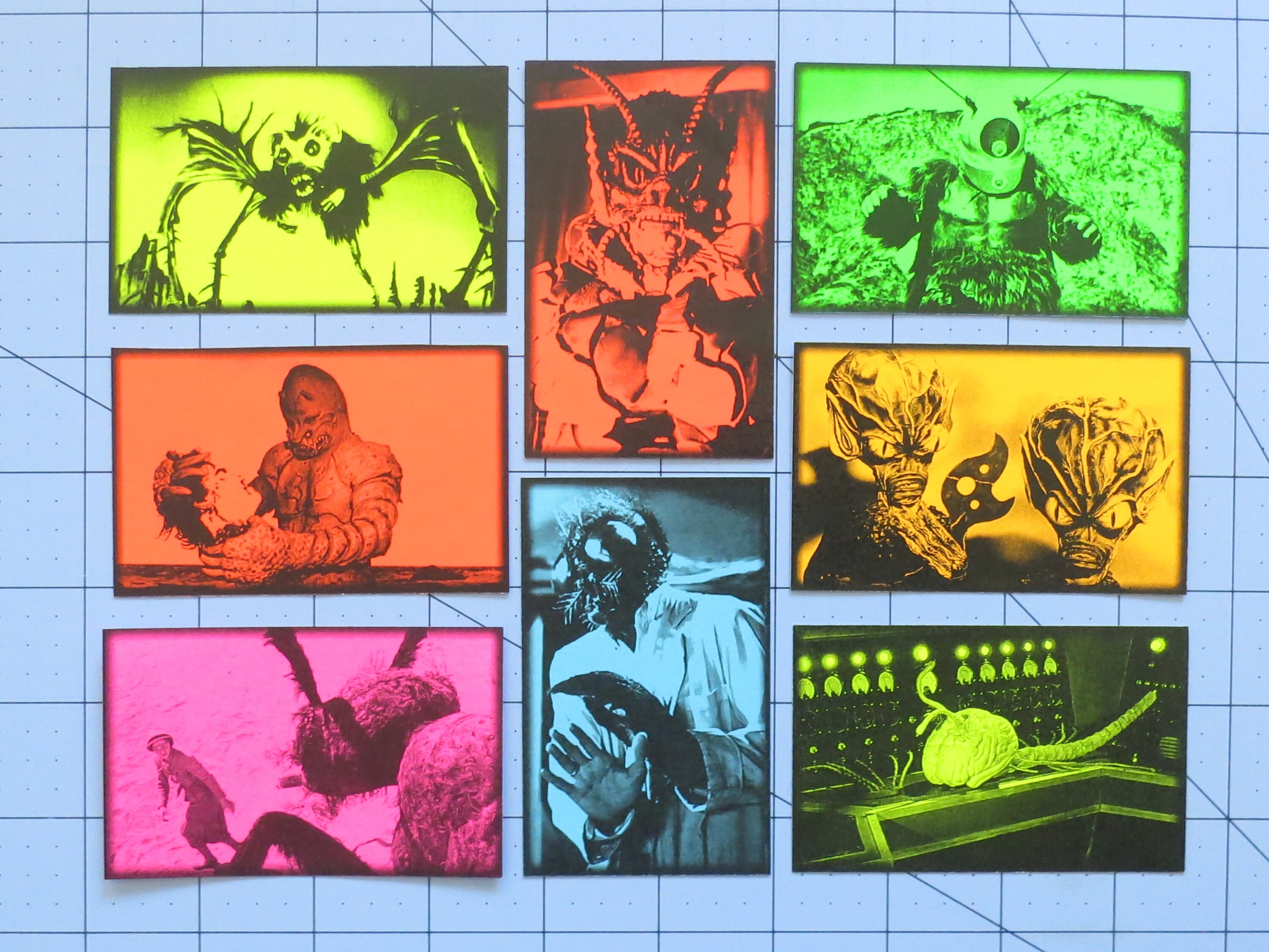 Incredibly Strange B-movie Monster Sticker Pack 6 Different - Etsy