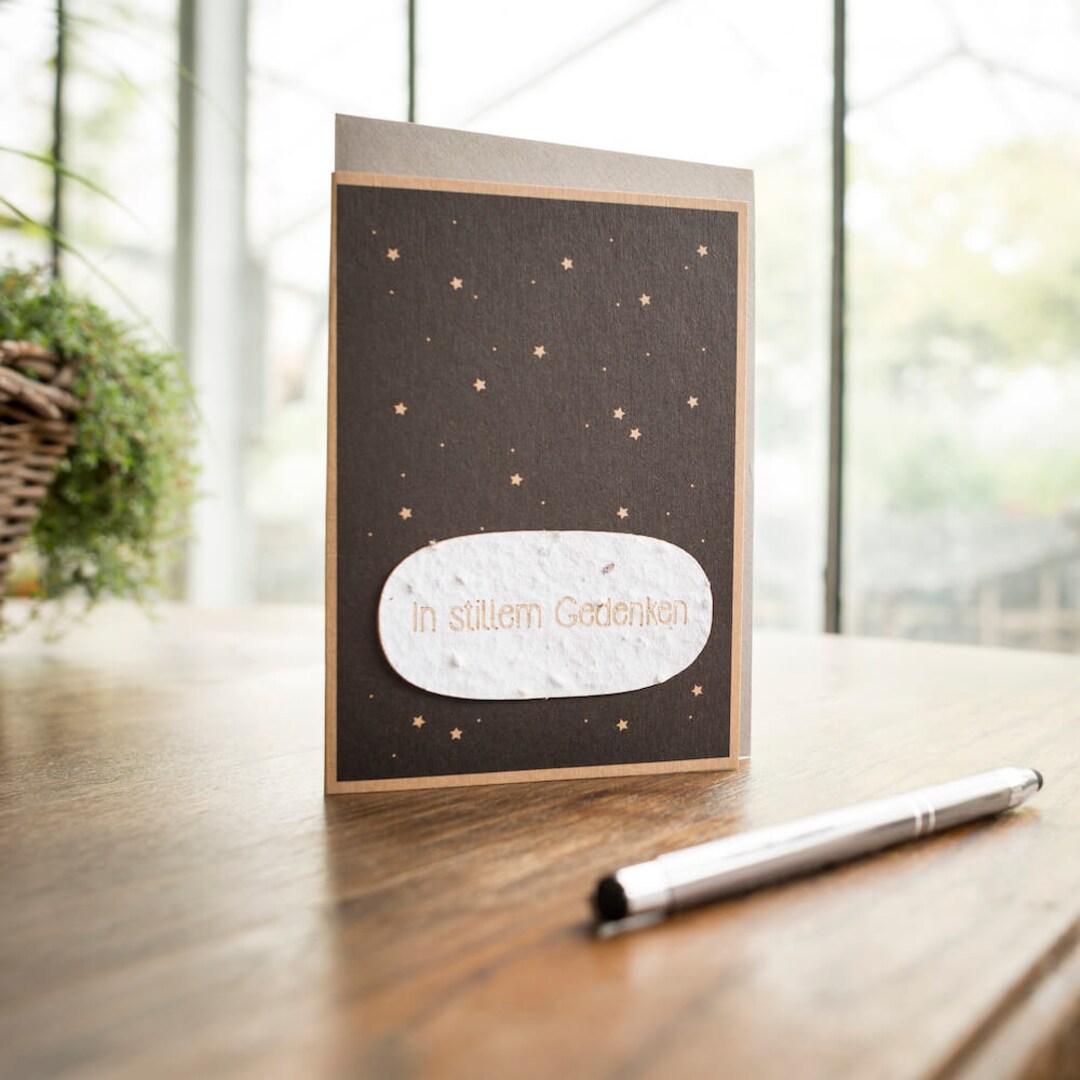 Condolence Card in Loving Memory Sympathy Card With Plantable Seed ...