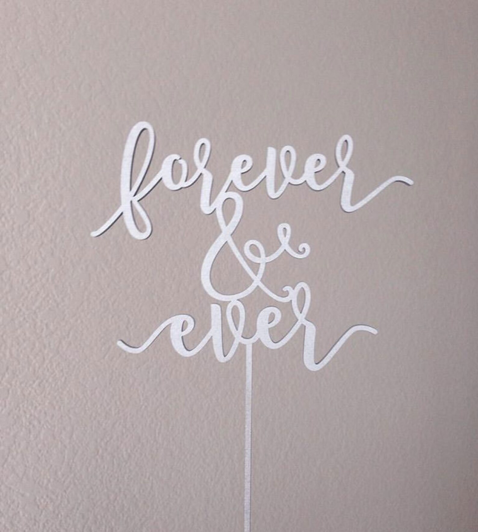 Forever & Ever Cake Topper Wedding Cake Topper Custom Cake | Etsy