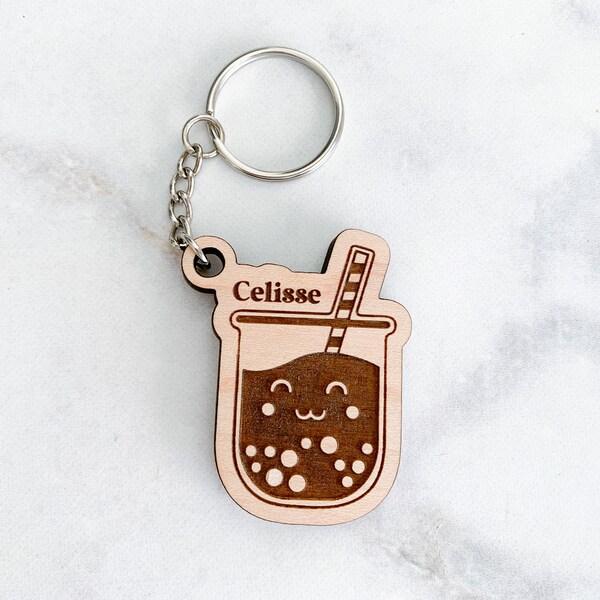 Boba Tea Keychain - Etsy