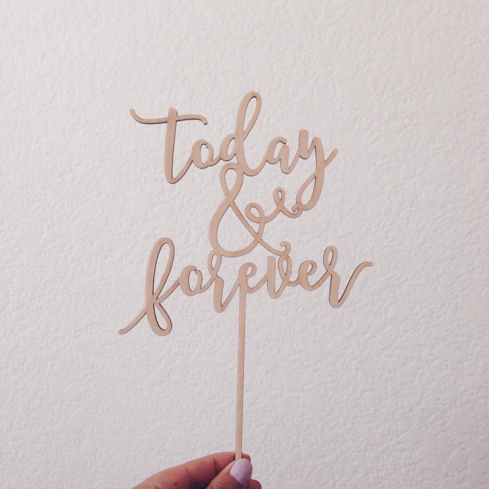 Today & Forever Cake Topper Wedding Cake Topper Custom Cake - Etsy