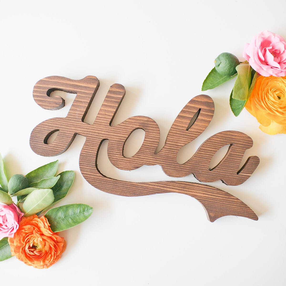 Hola Sign Wood Hola Hola Wall Hanging Wood Wall Hanging | Etsy
