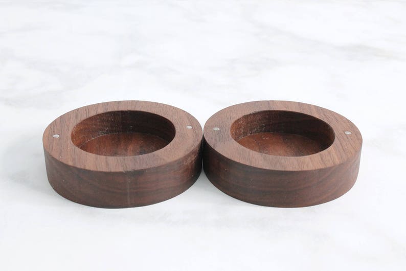 Round Wedding Ring Box Engagement Ring Box Wood Circle Ring | Etsy