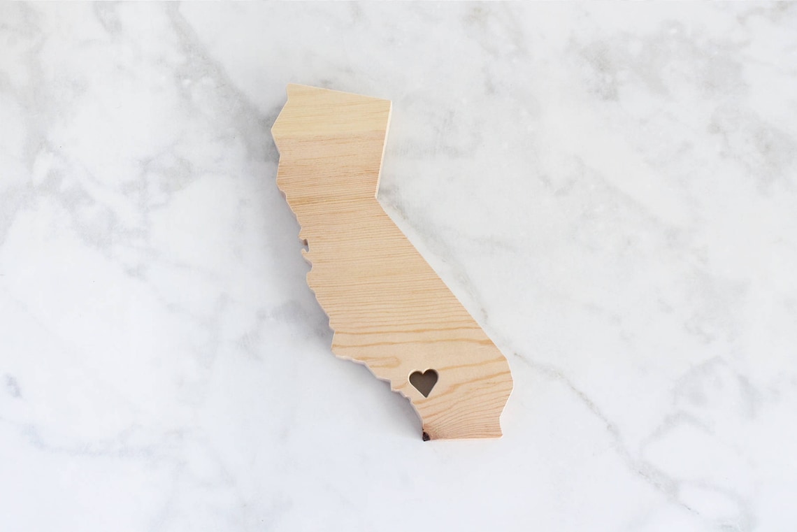 Wood State Sign Wood State Cut Out Wood State Wall Art Wood - Etsy