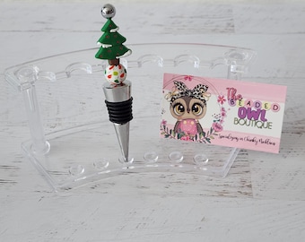 Christmas Tree Beaded Wine Stopper - Etsy