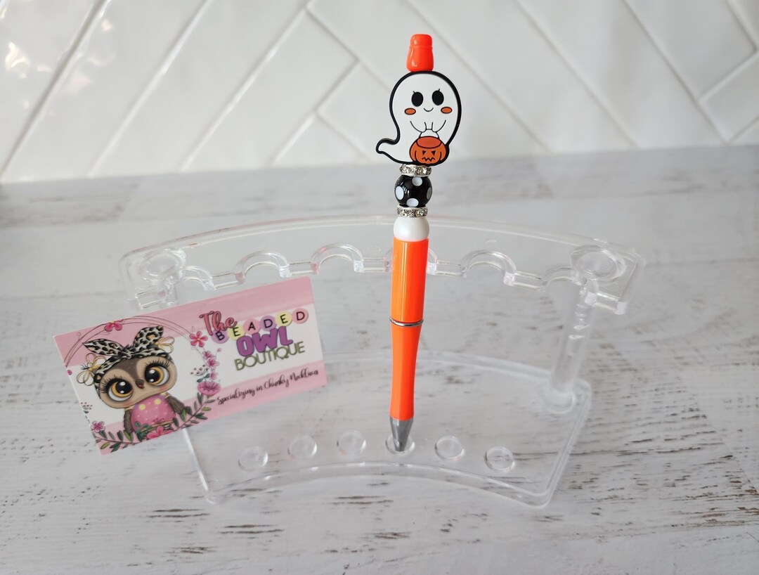 Halloween Ghost Beaded Pen, Teacher Gift, Refillable Pen - Etsy