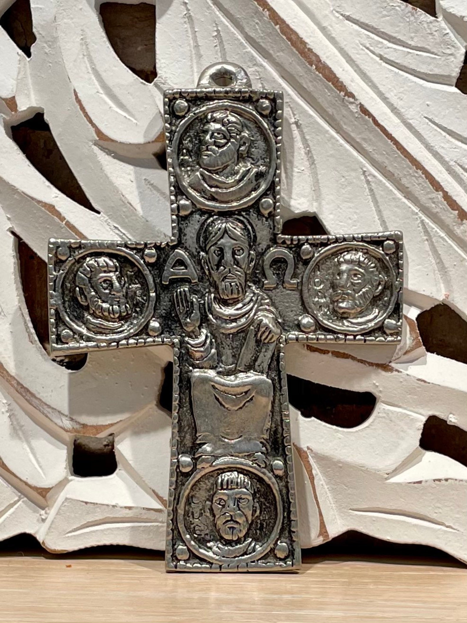 Vintage Alpha Omega Metal Cross Wall Hanging Religious Home | Etsy