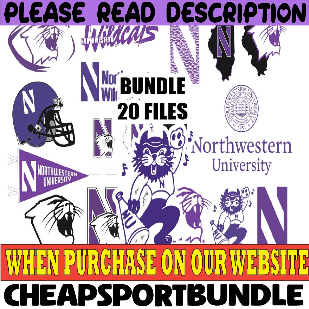 Northwestern-wildcats Football Team Svg Northwestern-wildcats - Etsy