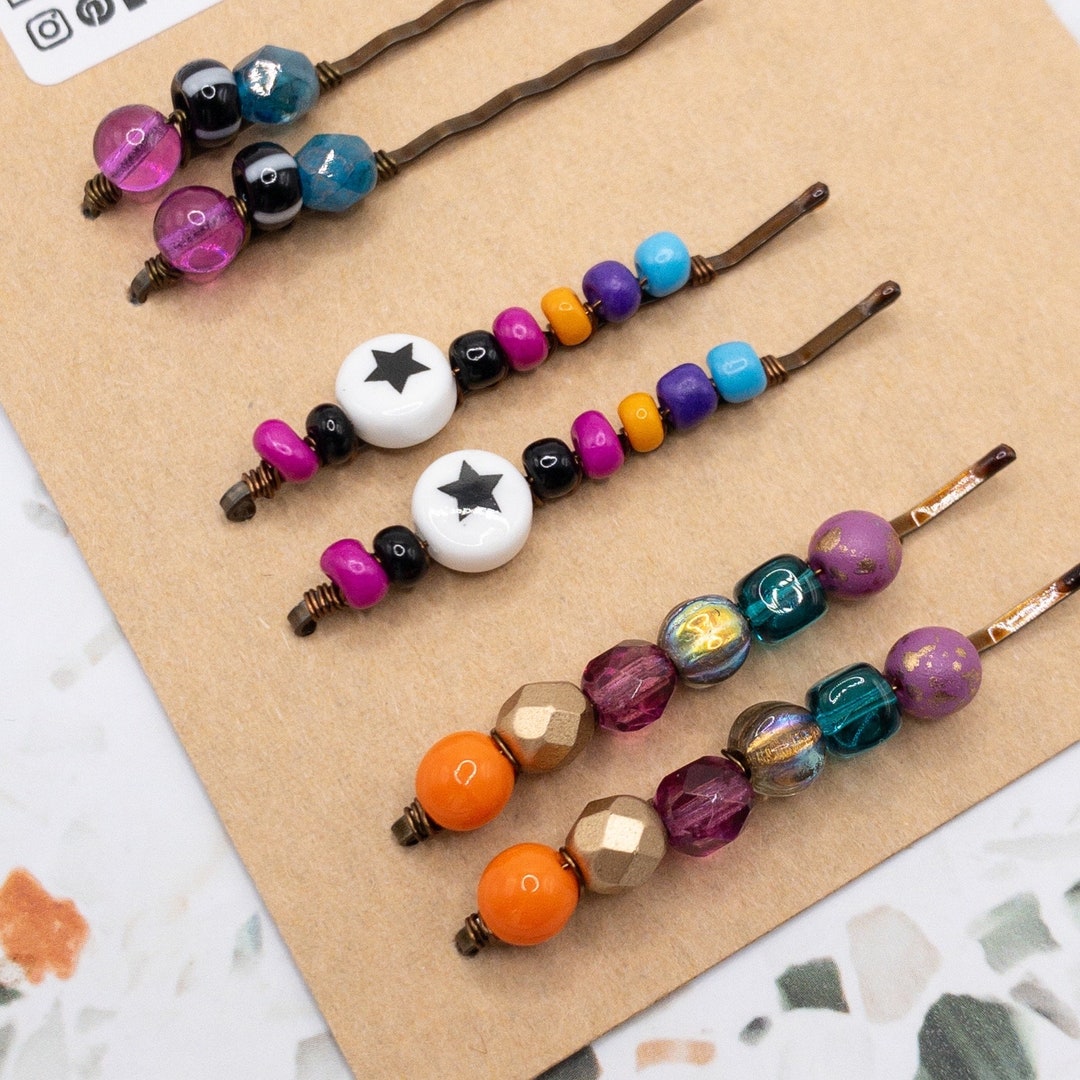 Beaded Bobby Pins - Birthday Gift for Her - Preppy Jewelry - Cheer up ...