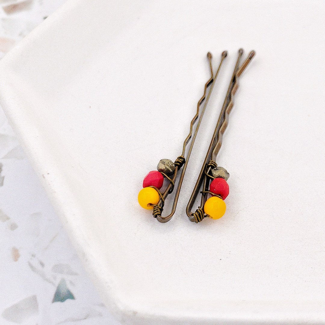Beaded Bobby Pins Tween Girl Gifts Small Hair Clips for - Etsy