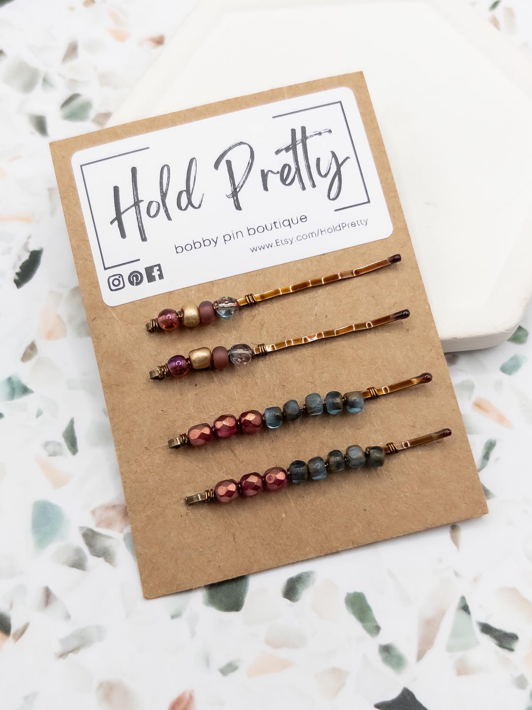 Beaded Bobby Pins - Ballet Gifts - Birthday Gifts for Her - Minimal ...
