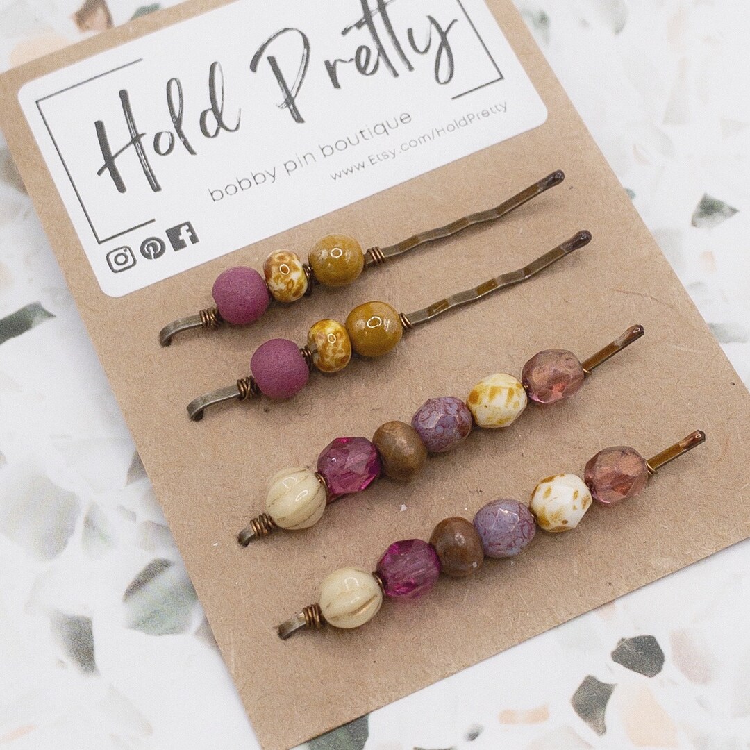 Beaded Bobby Pins - Ballet Gifts - Birthday Gifts for Her - Minimal ...