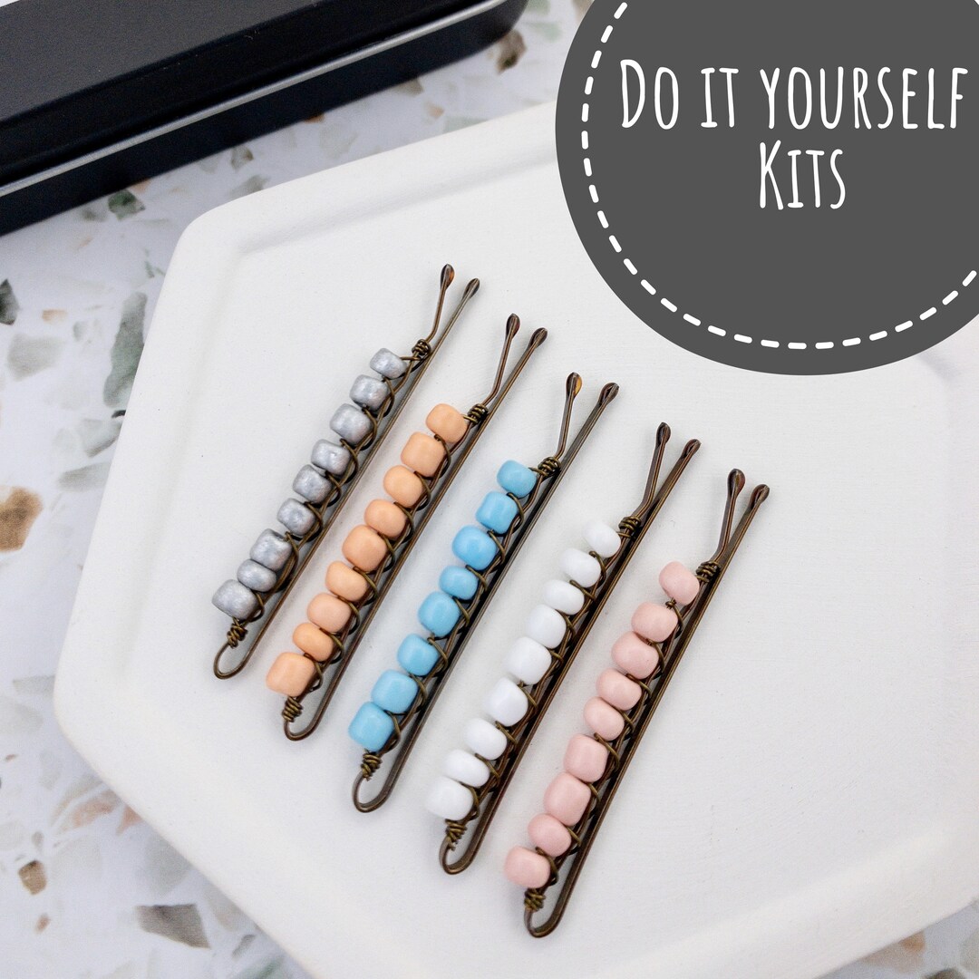 Beaded Bobby Pins Teen Craft Kit - Stocking Stuffer Idea - Teenage ...