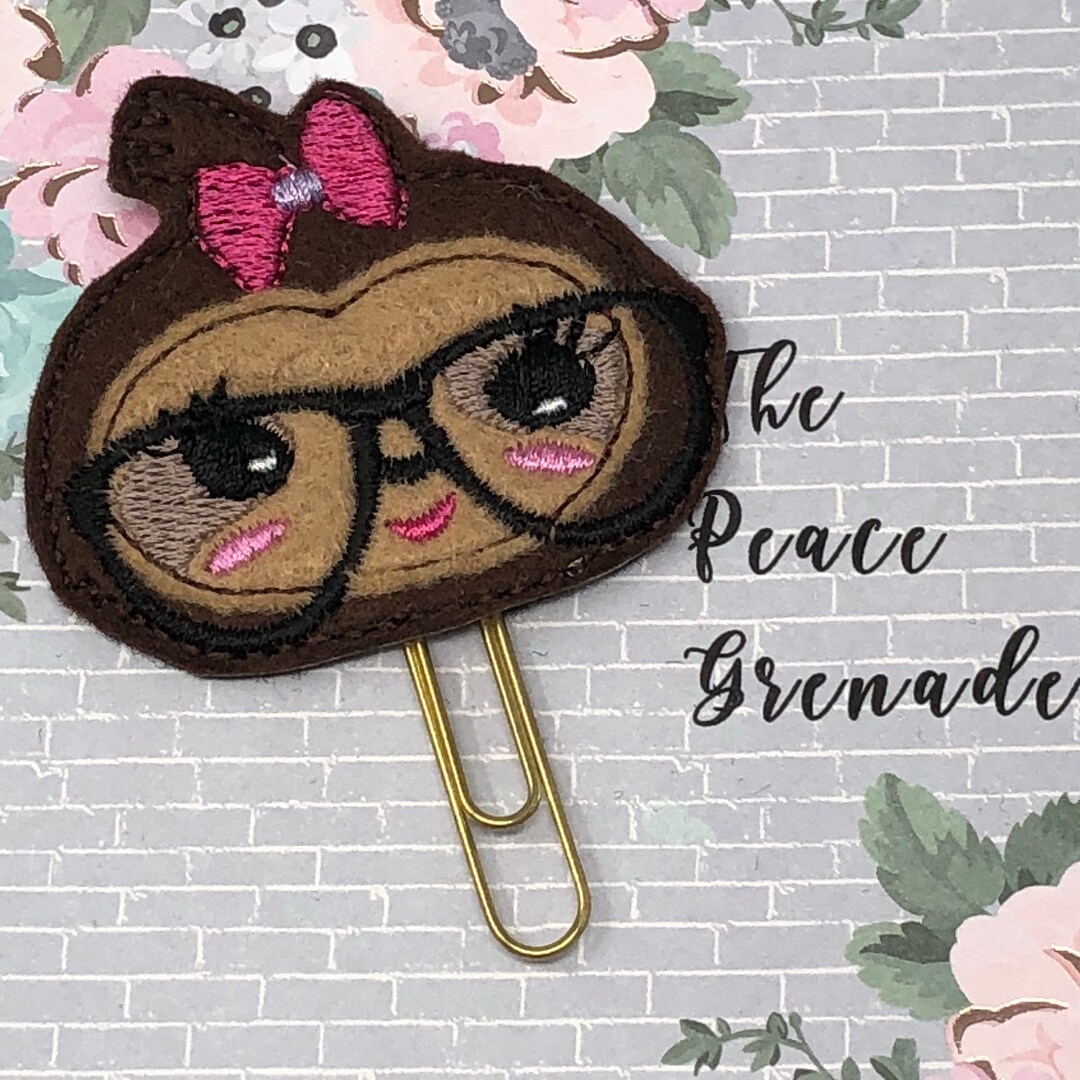 Sloth Chick Planner Clip, Sloth Girl Planner Clip, Bookmark - Etsy