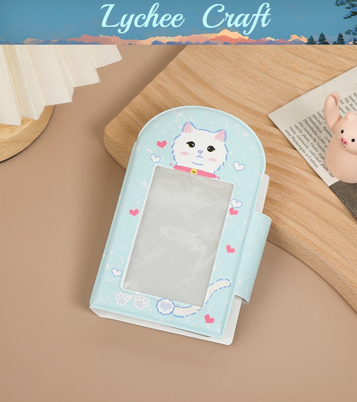 Cute Photo Album Archive Photocard Mini Album Cat Pattern - Etsy