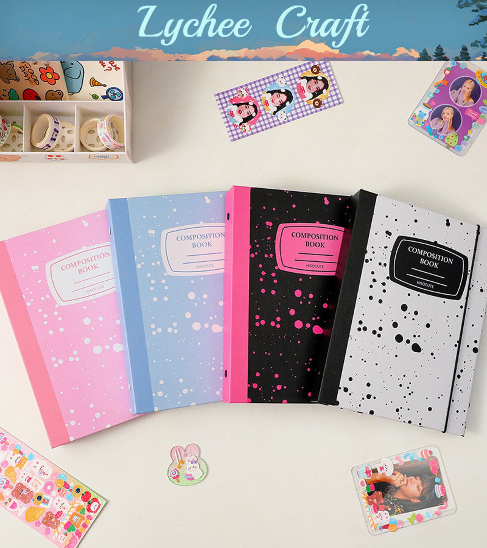 A5 Gitter Zipper Binder Binder Cover Loose Leaf Collect - Etsy