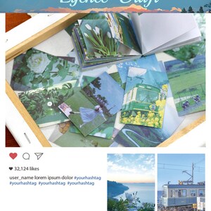 50pcs Sticker Pack, Sunset Sticker Book, Flower Sticker Set, Moon ...