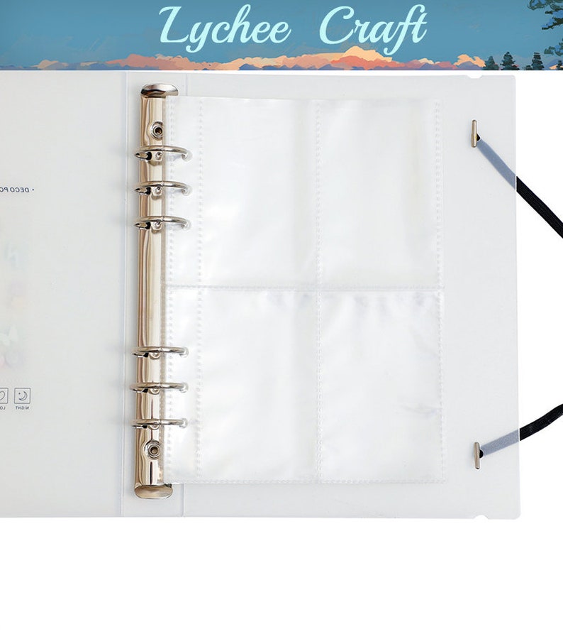 A5 Gitter Zipper Binder Binder Cover Loose Leaf Collect - Etsy