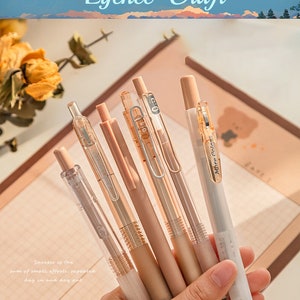 Cute Pen Set,candy Color Pen Set,gel Ink Pen,planner Pen Set,black Gel ...