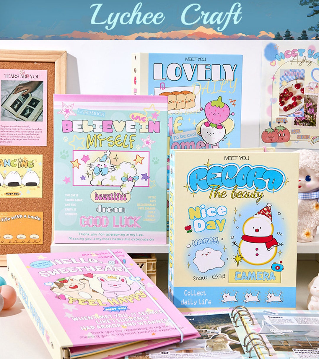 Cute Photo Album,kawaii Animal Photo Album,a5 Photocard Binder,mini ...