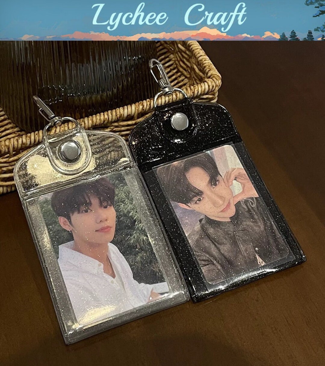 Glitter Photocard Holder,kpop Photocard Holer,photo Card Protection ...