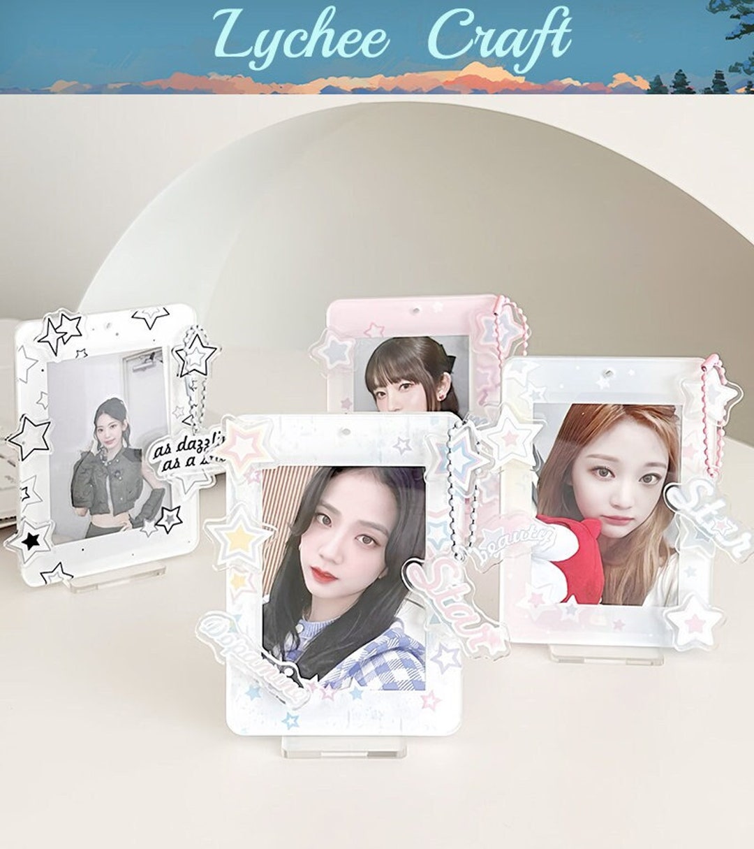 Photocard Display Stand, Acrylic Photocard Frame, Star Idol Photo ...