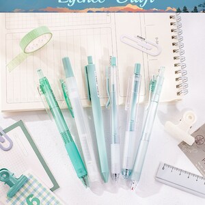 Cute Pen Set,candy Color Pen Set,gel Ink Pen,planner Pen Set,black Gel ...