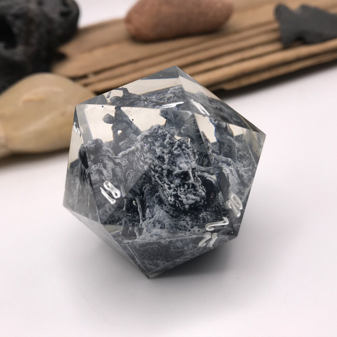 Herculean Effort 3 45mm Window D20 Sharp Edged Dice - Etsy