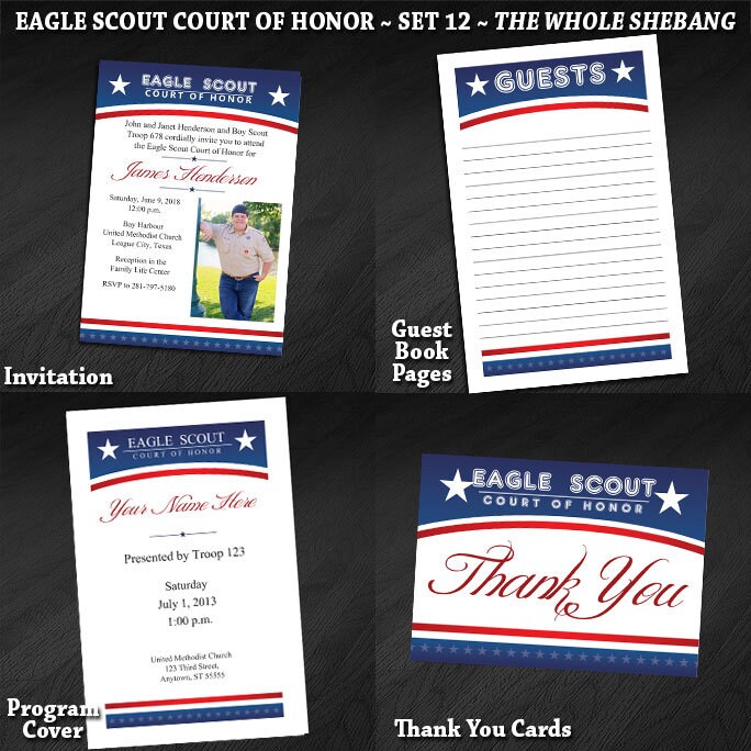 Custom Eagle Scout Court of Honor Set 12: the Whole Shebang - Etsy