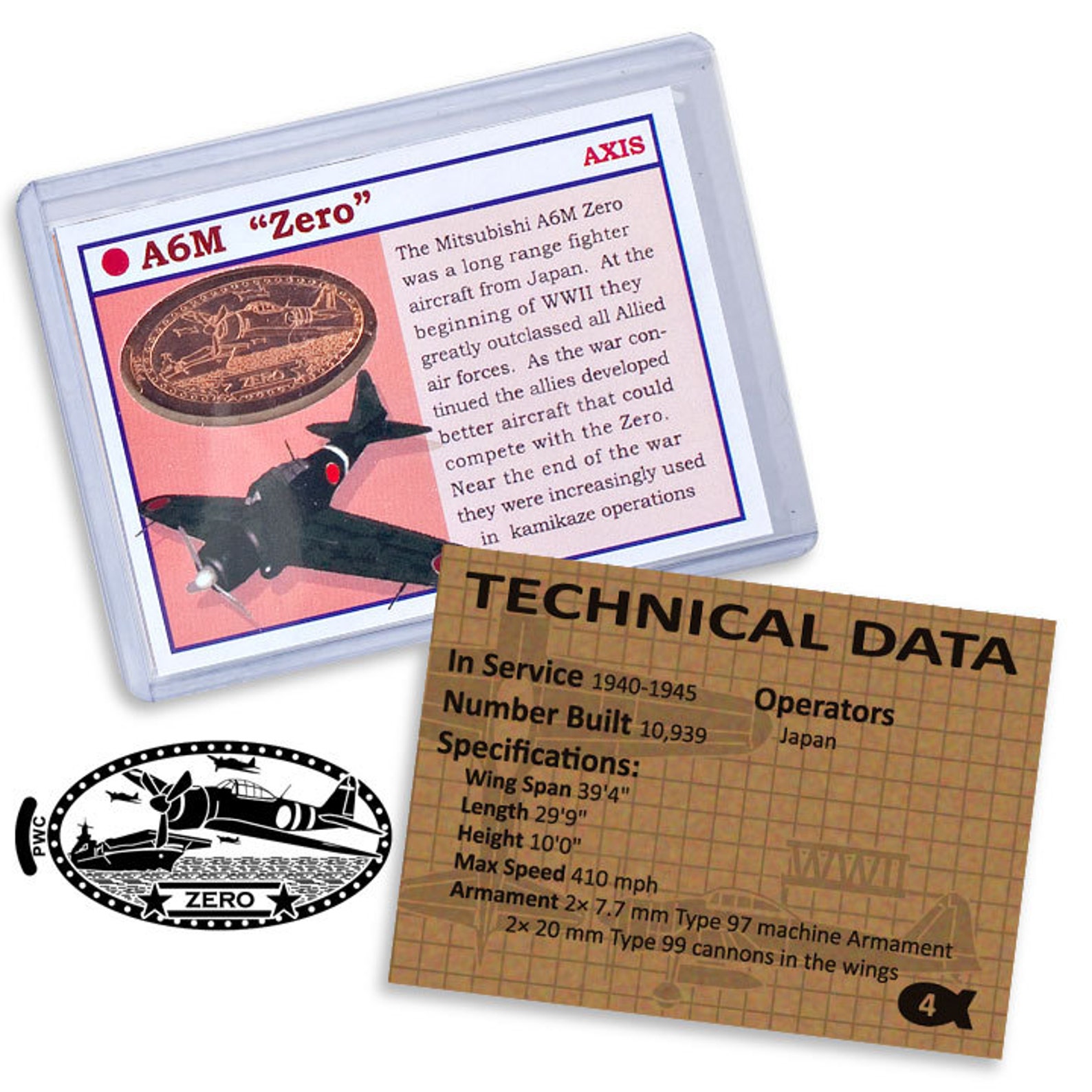 WARBIRDS Aircrafts of World War II Elongated Coin Trading Card Set - Etsy