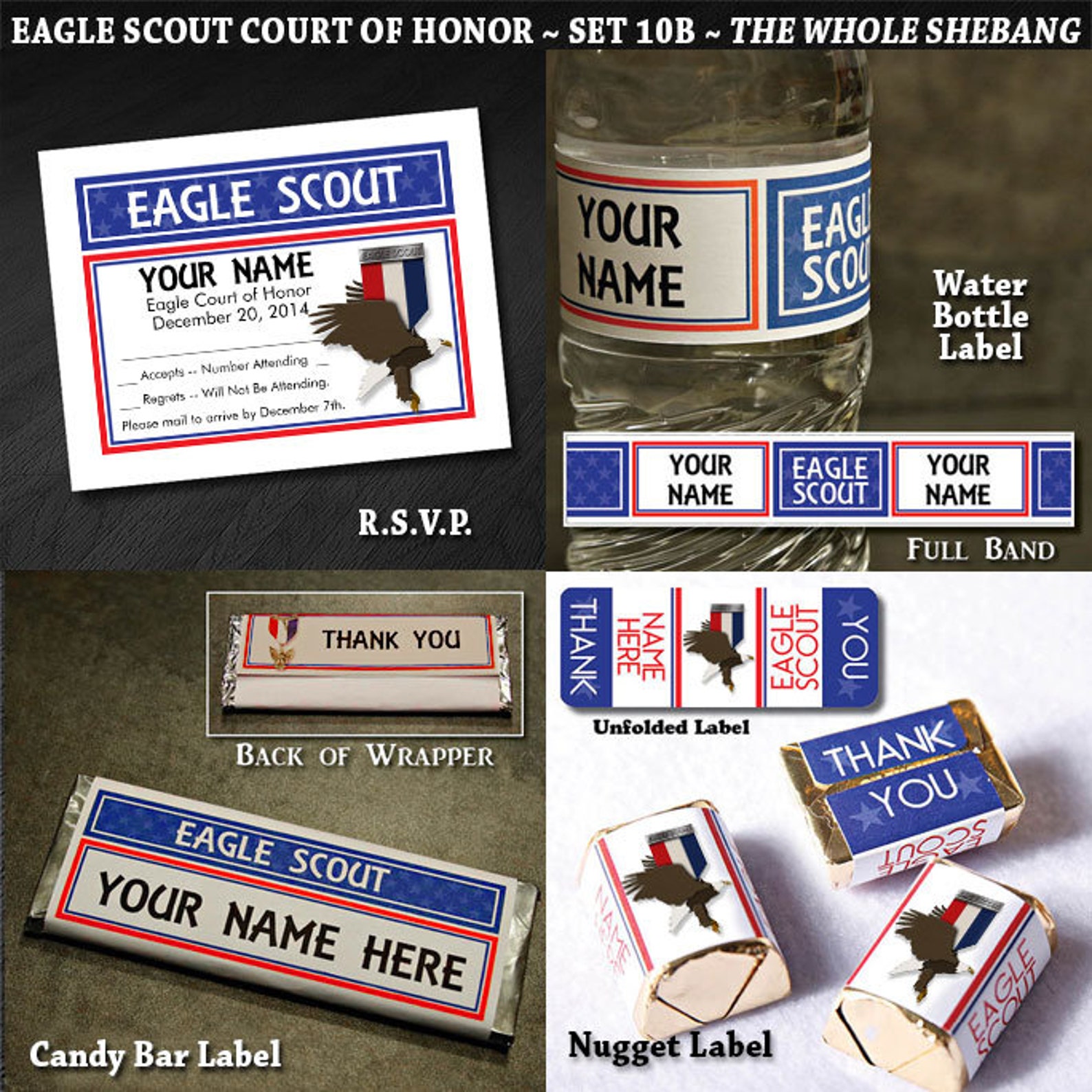 Custom Eagle Scout Court of Honor Set 10: the Whole Shebang | Etsy