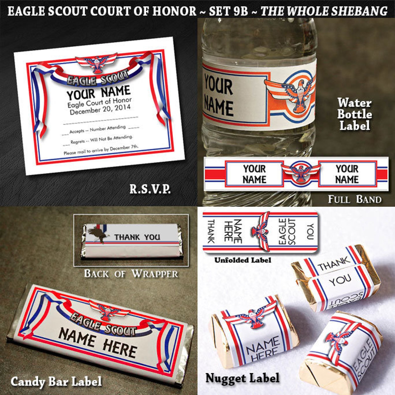 Eagle Scout Court of Honor Invitation BSA Invitation Eagle - Etsy