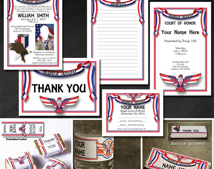 Eagle Scout Court of Honor Invitation, BSA Invitation, Eagle Scout ...