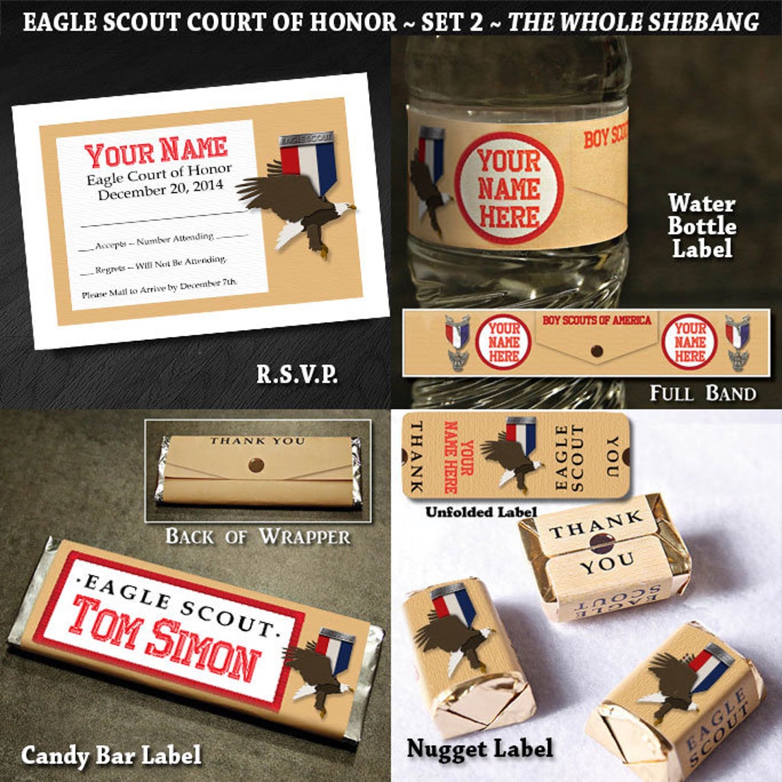 Custom Eagle Scout Court of Honor Set 2: the Whole Shebang | Etsy