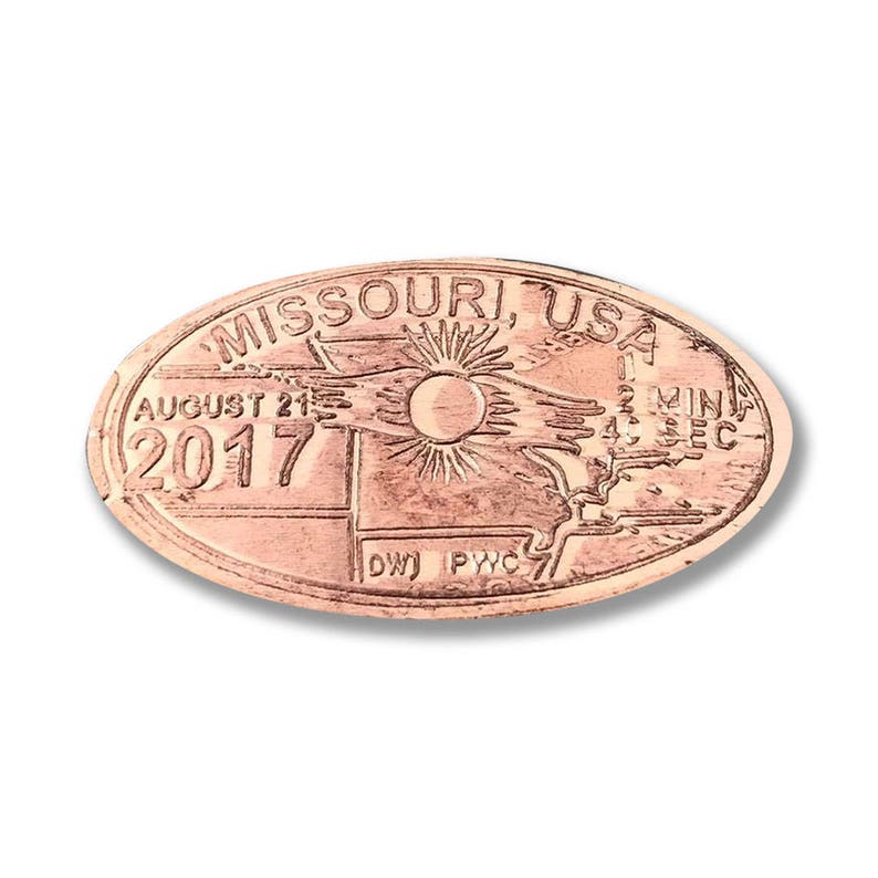 2017 Solar Eclipse Elongated Coin Trading Card Smashed | Etsy