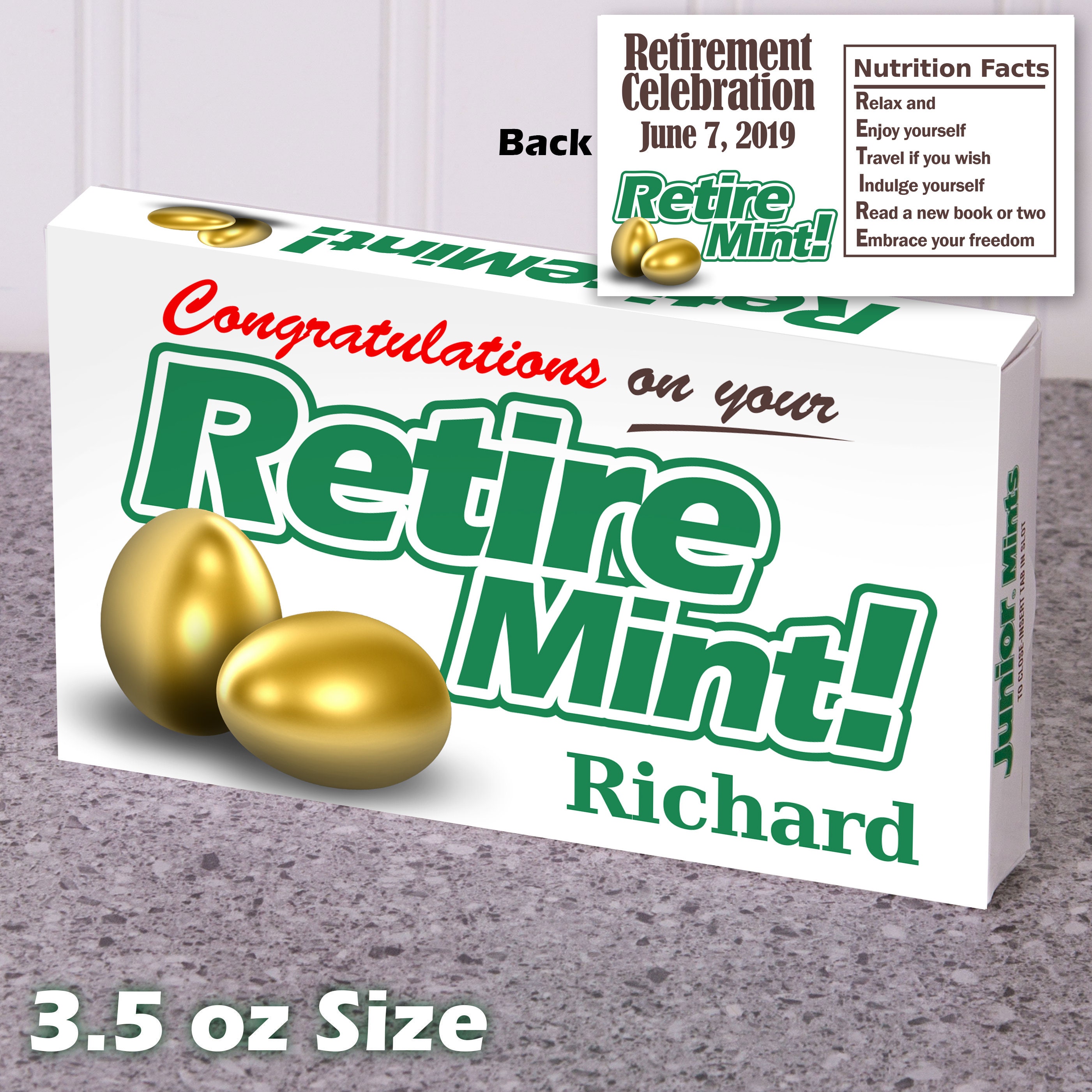 Retiremint Package 3.5 Oz Junior Mints Box Wrapper Wraps - Etsy