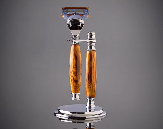 Shaving Set Handmade From Sustainable Rosewood Choose Your Blade Type ...