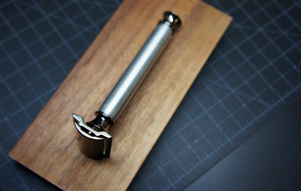 Double Edge Safety Razor Made From Brushed Aluminum | Etsy